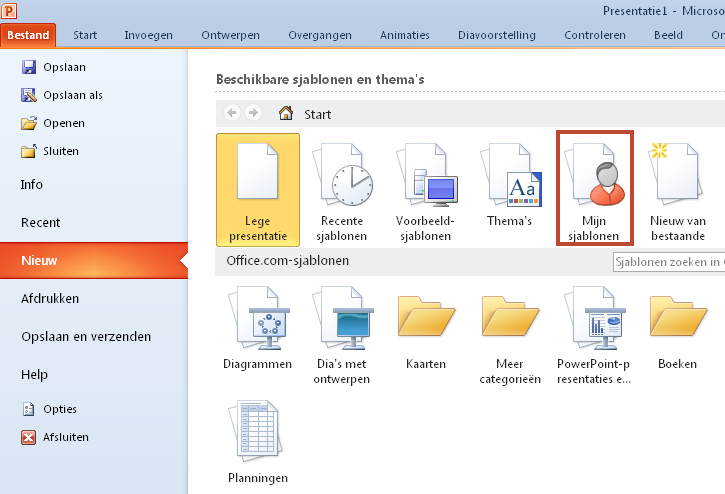 Luc's PowerPoint blog: Persoonlijke ontwerpsjablonen in PPT 2013