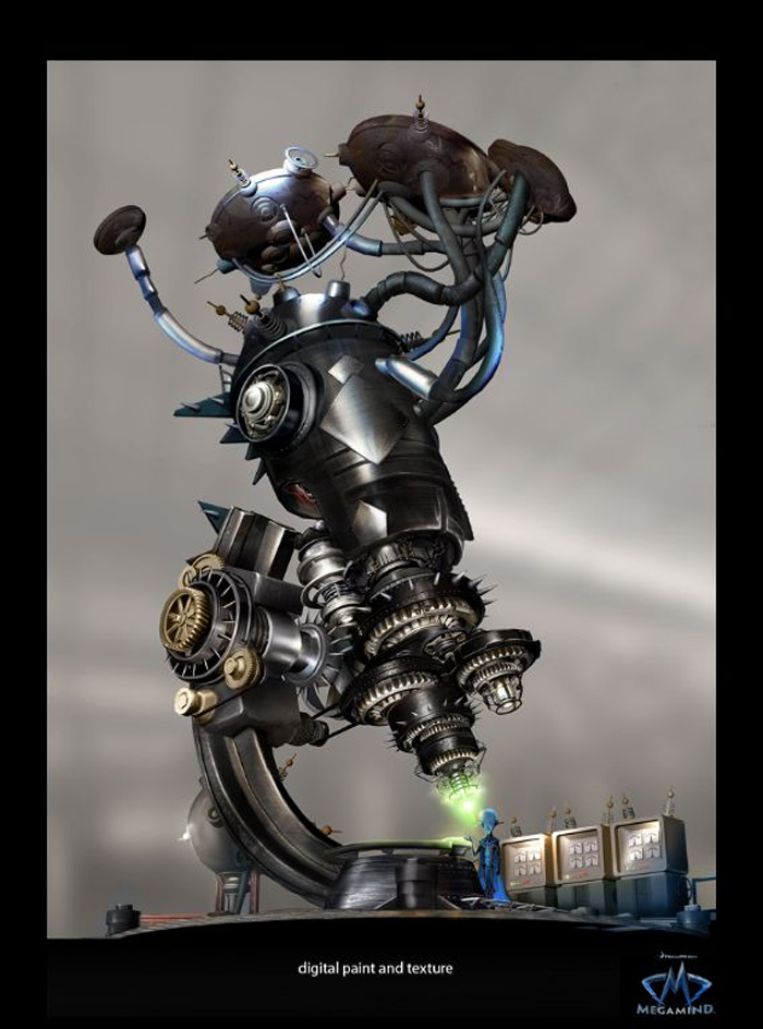 Living Lines Library: Megamind (2010) - Concept Art, Props