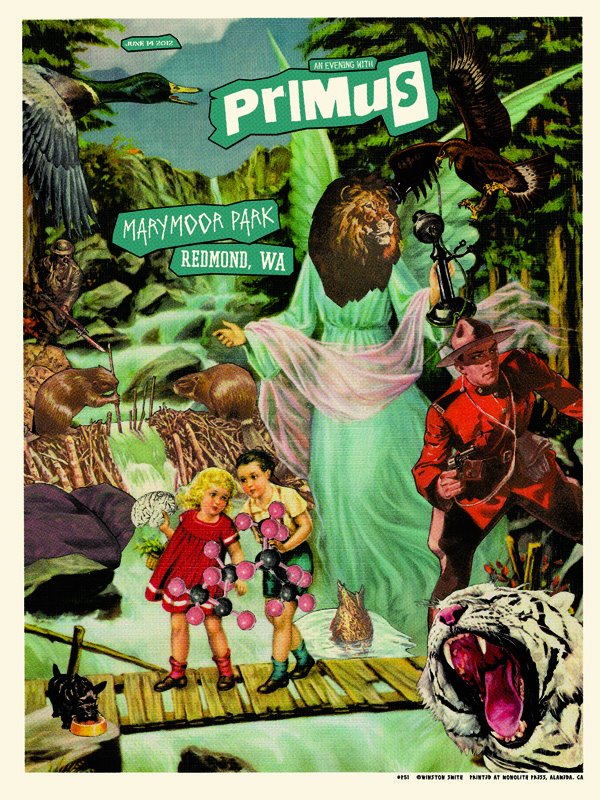 INSIDE THE ROCK POSTER FRAME BLOG: Tonight's Primus Poster from Redmond ...