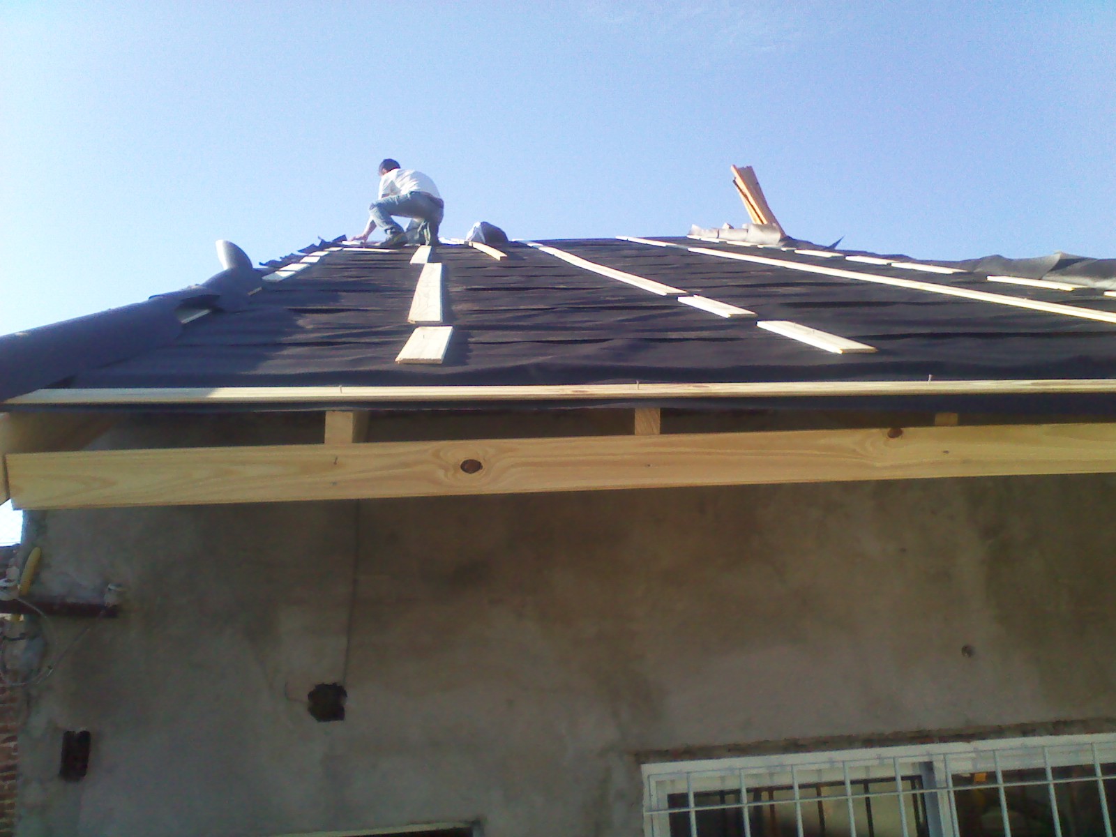 Nuevos Proyectos: TECHO DE MACHIMBRE Y CHAPA TRAPEZOIDAL