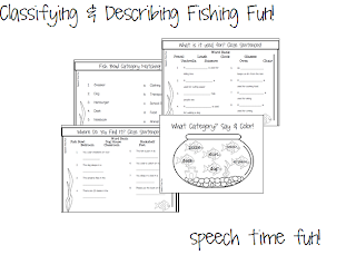 Reading Comprehension Stories: Classifying & Describing Fishing Fun!