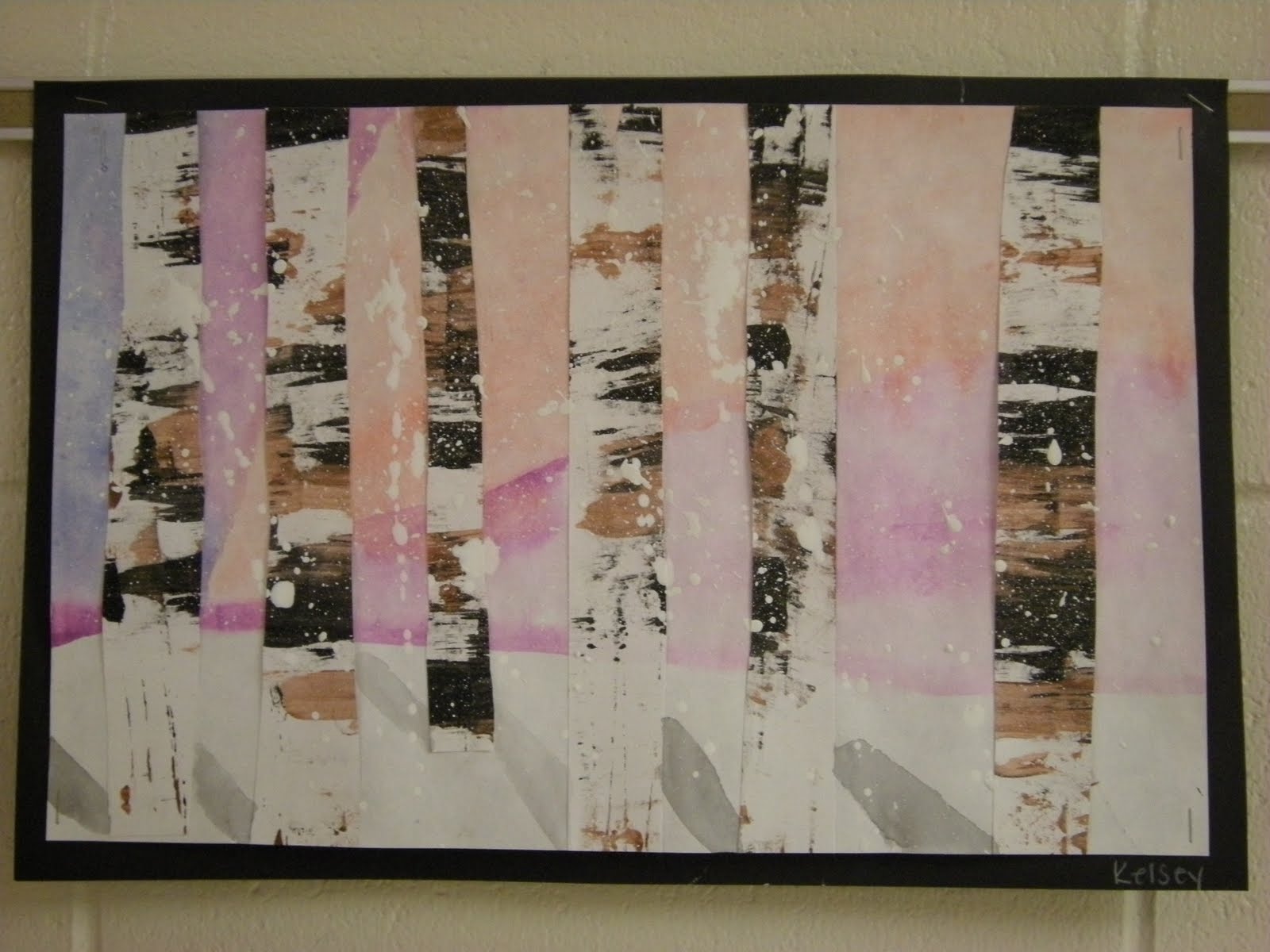 WHAT'S HAPPENING IN THE ART ROOM??: 5th Grade Birch Trees