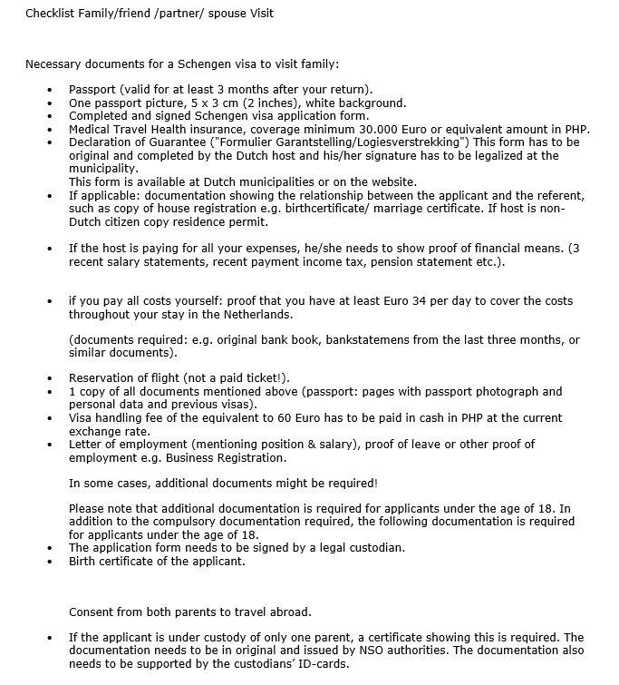 Visa Procedure in Netherlands : Applying Tourist Visa / Schengen Visa ...