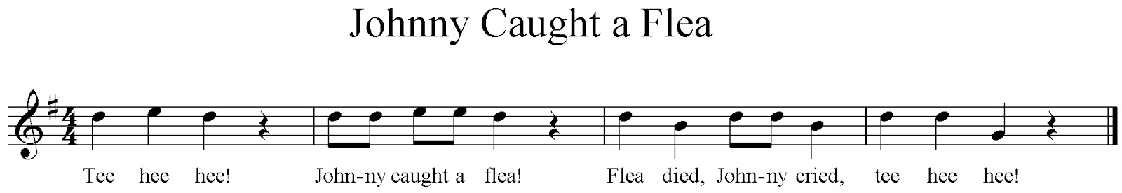 Tee Hee Hee/Johnny Caught a Flea - Music a la Abbott - Amy Abbott ...