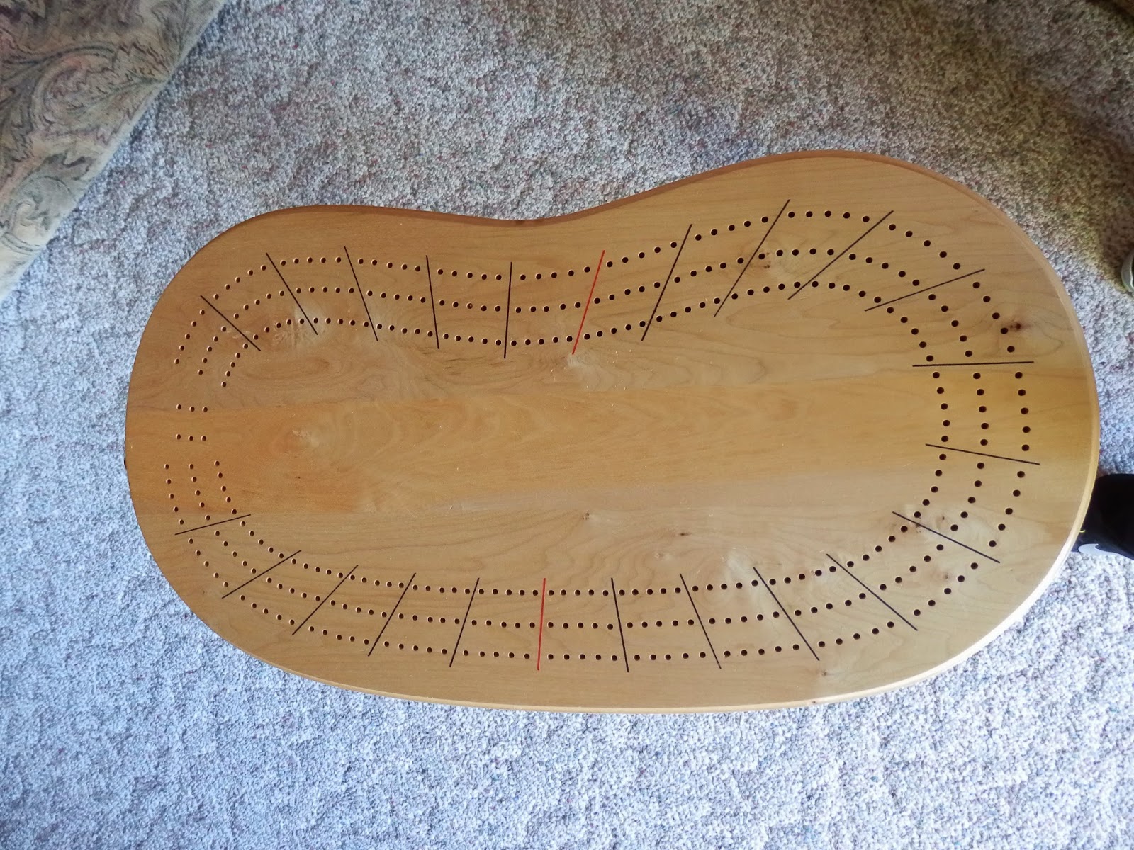 Splinters Woodworks: Custom Cribbage Board Table