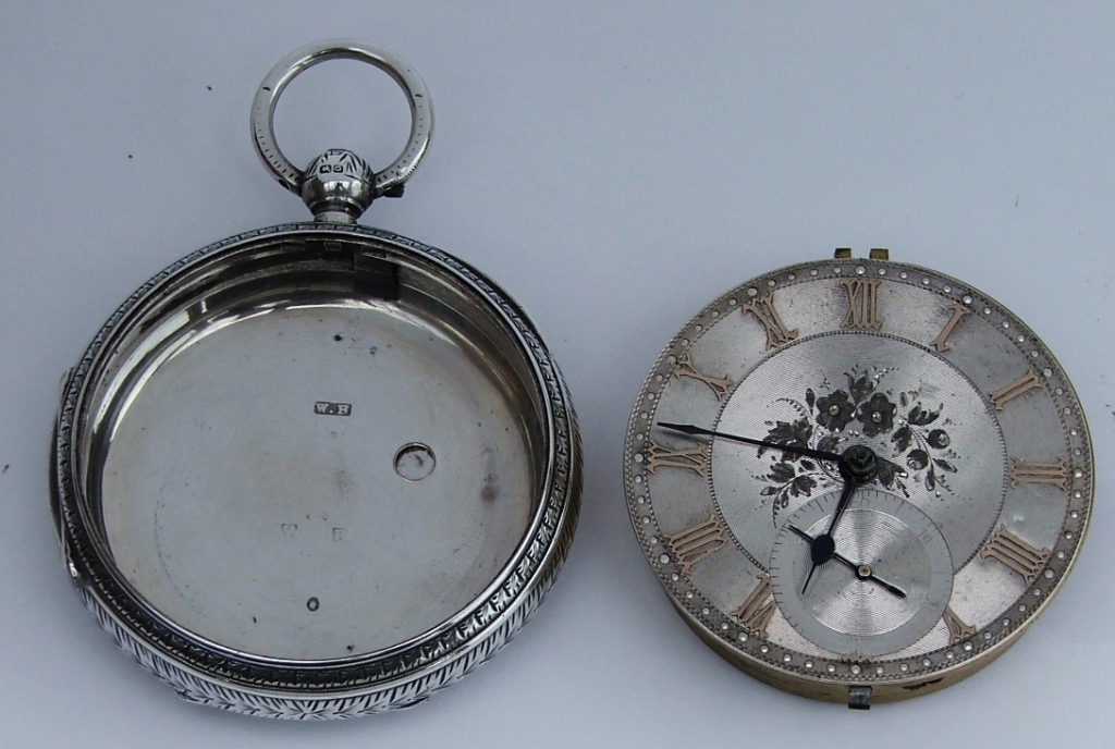Silver: Large Victorian solid sterling silver fusee pocket watch.Fancy ...