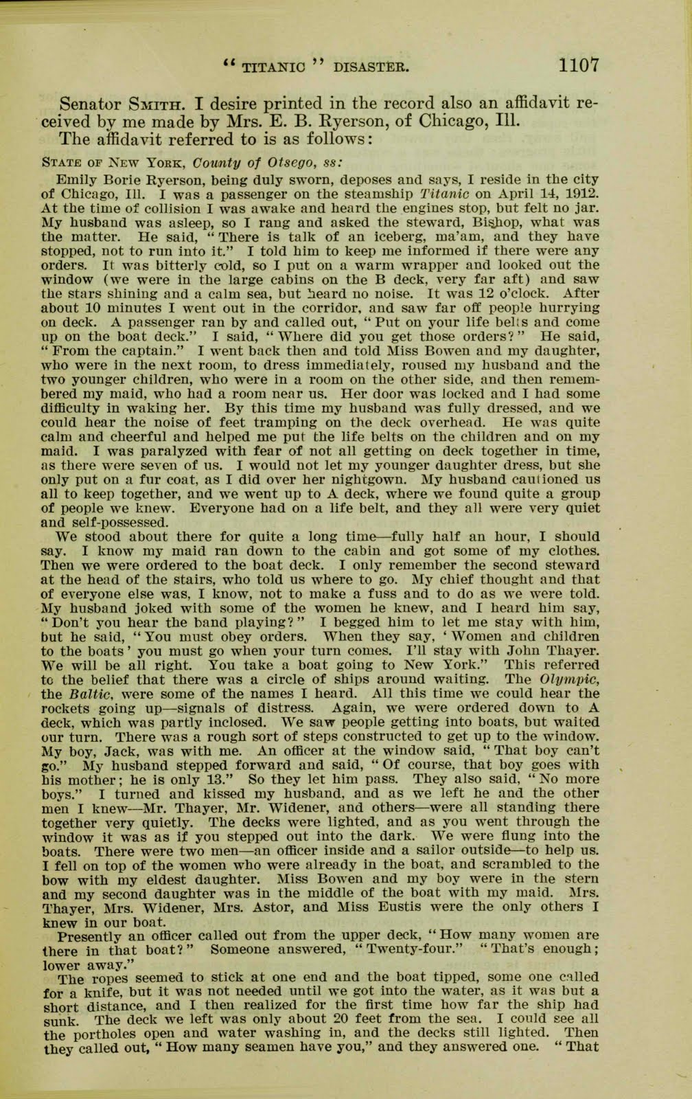 US Studies Resources at Oxford: April 15, 1912: Sinking of the Titanic