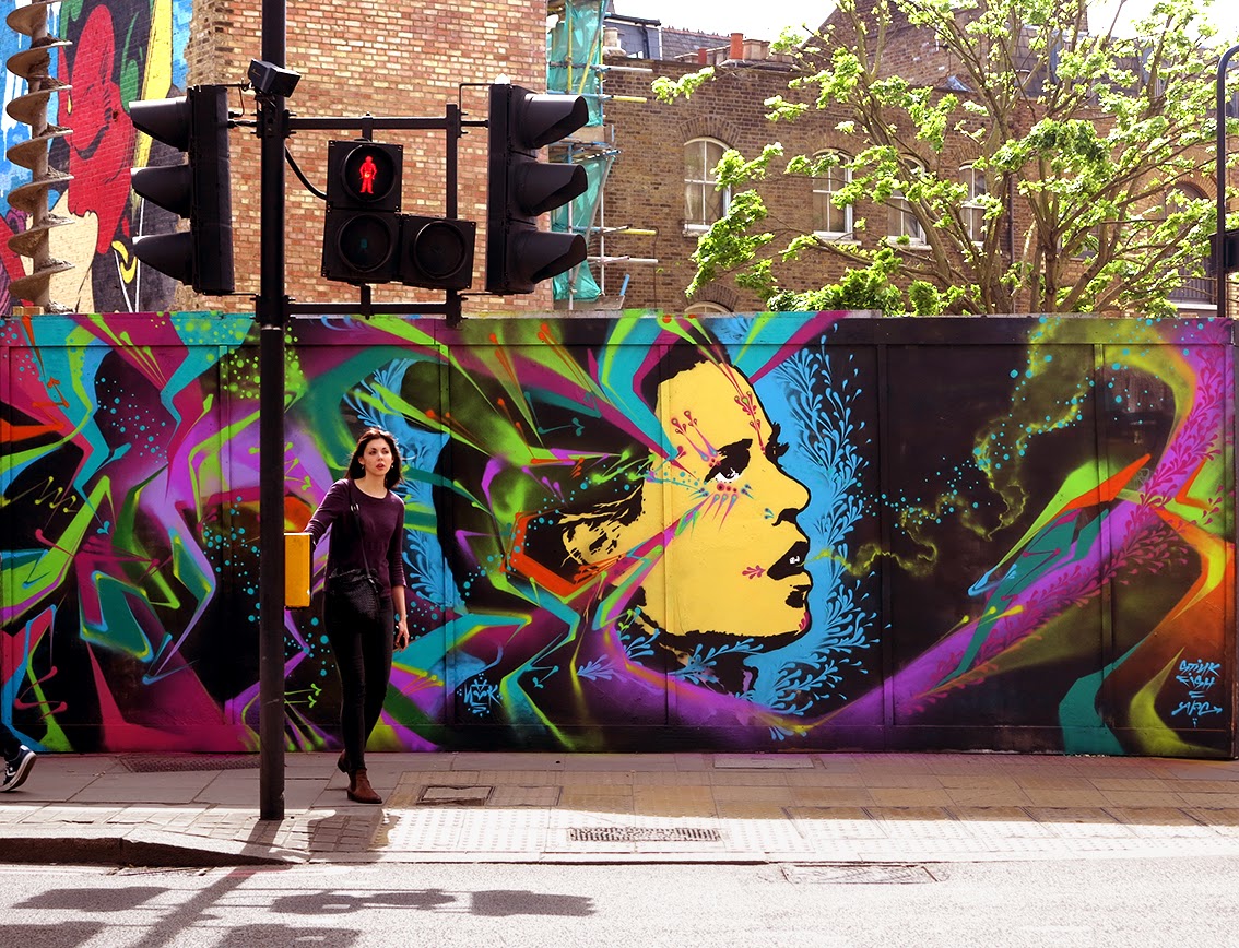 Stinkfish unveils a new street piece in East London, UK : r/Graffiti