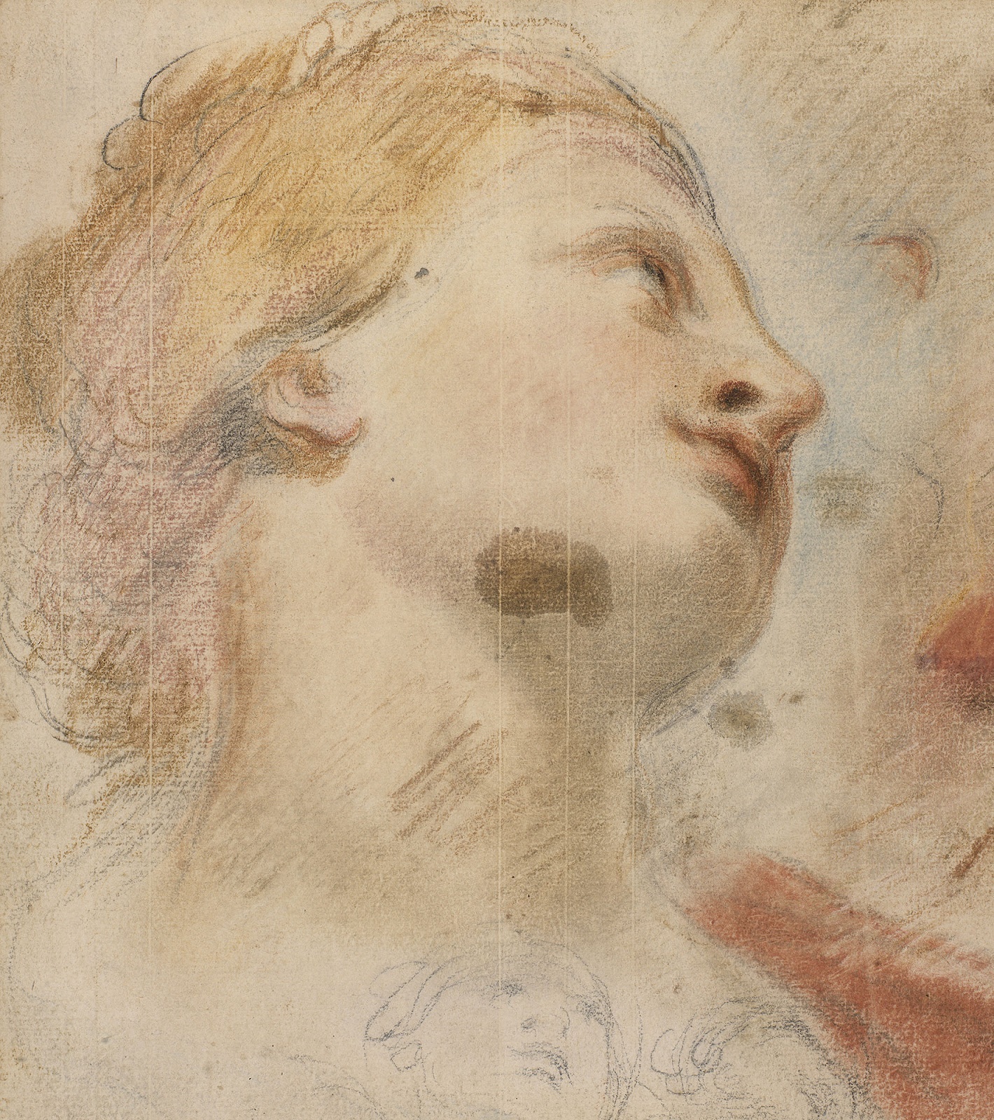 Spencer Alley: Italian Figures and Faces (Drawings) - 17th century