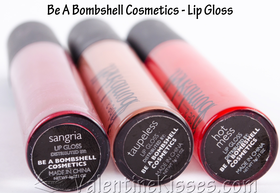 Valentine Kisses: Be A Bombshell Cosmetics Lip Gloss in Sangria ...