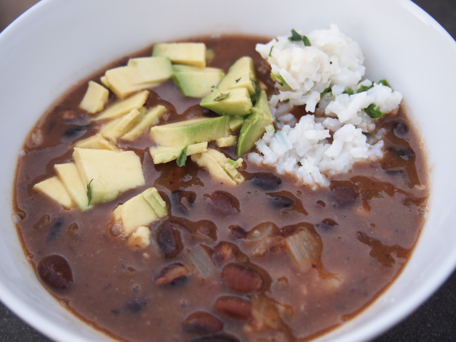 Cracked Up Kitchen: Black Bean Soup with Cilantro Lime Rice
