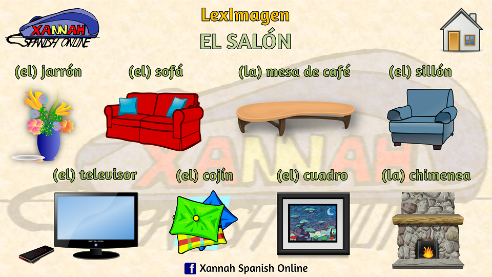 Xannah Spanish Online: LexImagen: living room