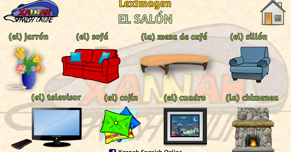 Xannah Spanish Online: LexImagen: living room