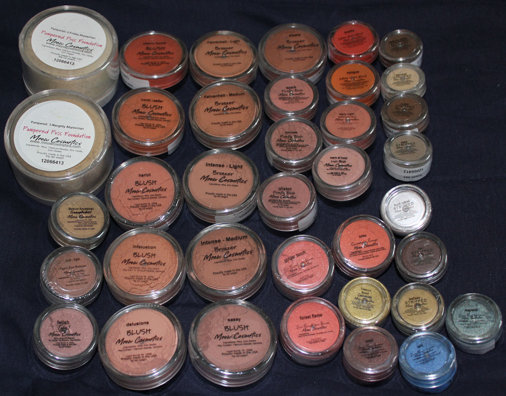 Painted: Meow Cosmetics Blush swatches