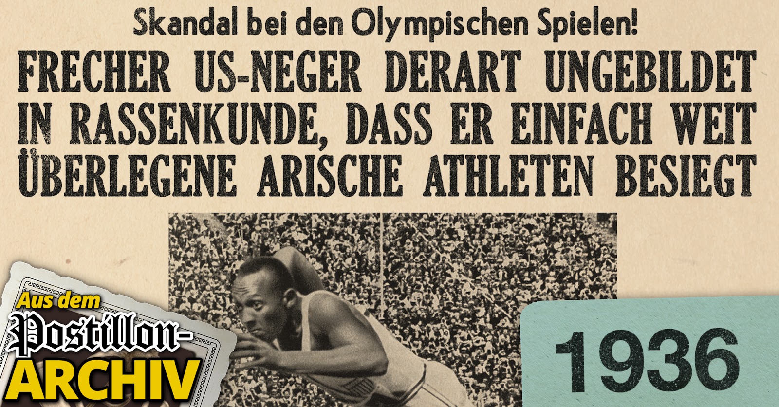 Titelseite des Postillon am 3. August 1936 – historische Ausgaben (9)