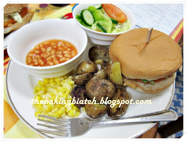 The Baking Biatch || by Cynthia Lim: Ramly Fish Burger Platter