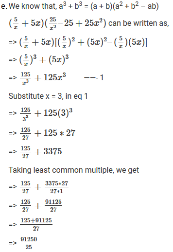 R.D. Sharma Solutions Class 9th: Ch 4 Algebraic Identities Exercise 4.4