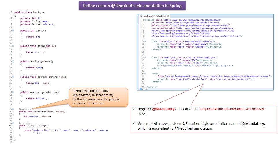 JAVA EE: Spring dependency checking with Custom @Required Annotation ...