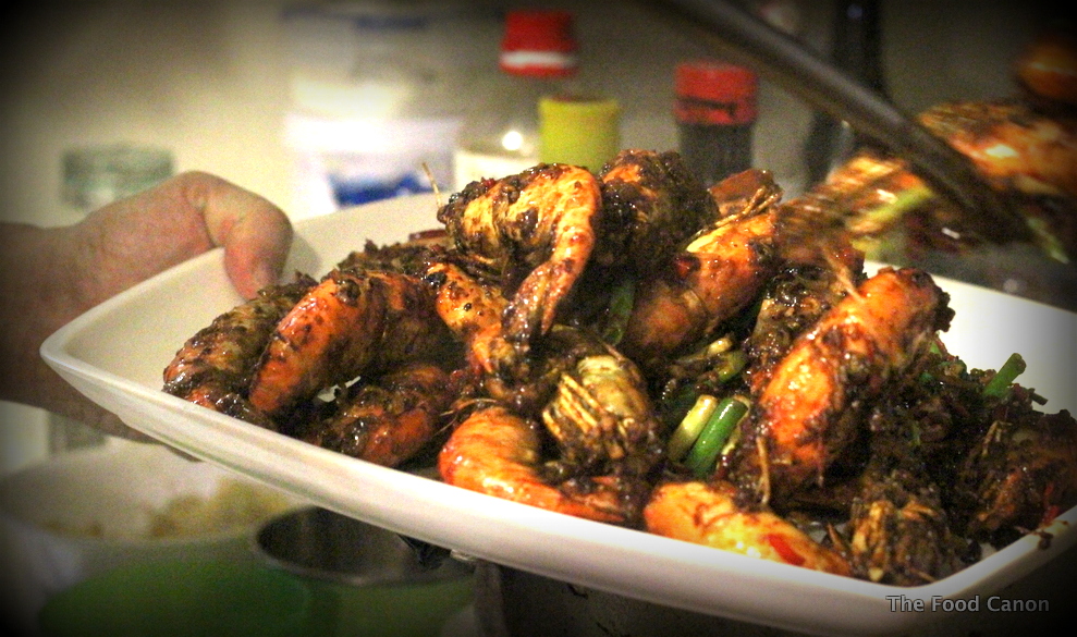 Auntie Ruby's Har Lok (Stir fried Freshwater Prawns in Black Bean Sauce ...