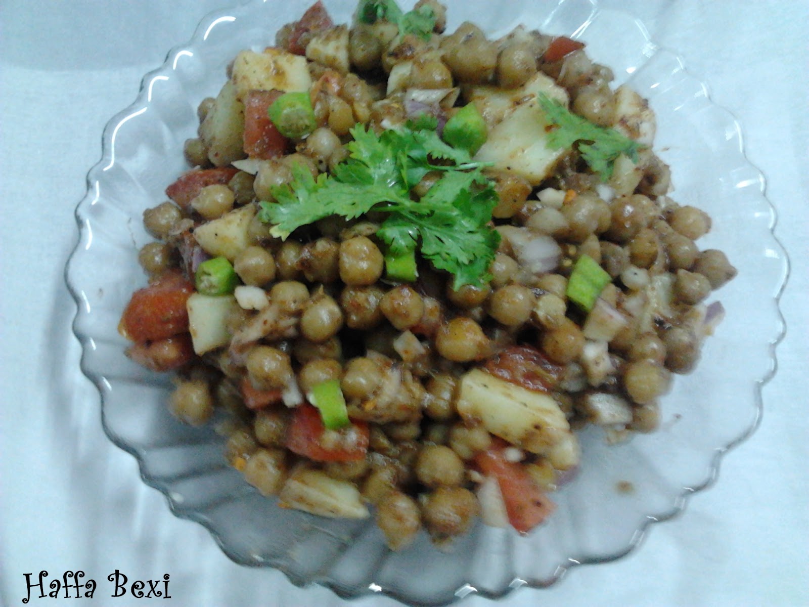 Chick pea chaat (Chana Chaat) | Haffa's kitchen adventures