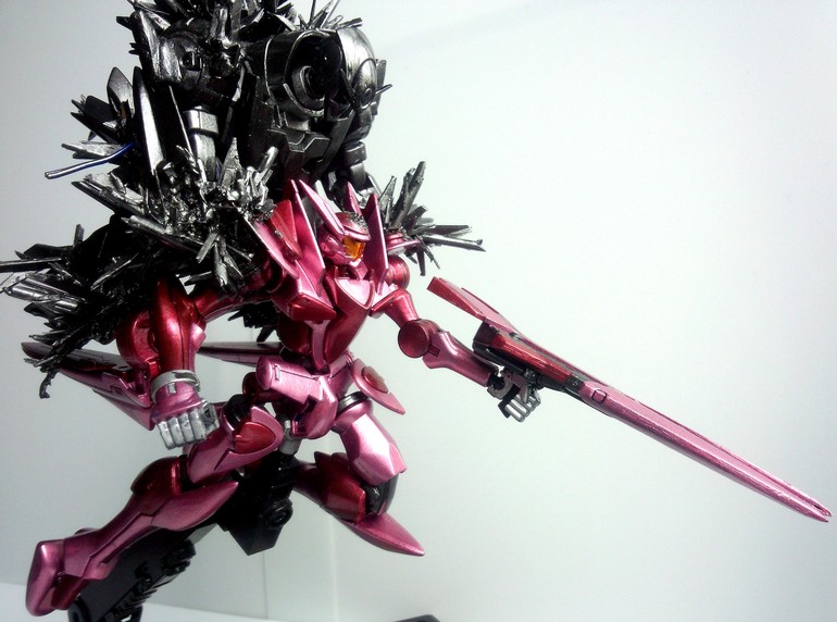 GUNDAM GUY: HG 1/144 Brave Commander Test Type + ELS GN-X - Custom Build