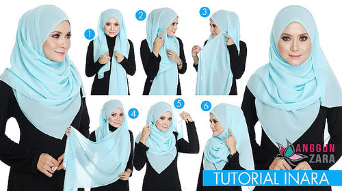 Tutorial Tudung Bawal Hijab Galeria - Tutorial Hijab Cara Memakai ...