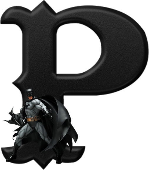 Abecedario Negro con Batman. Batman Alphabet. - Oh my Alfabetos!