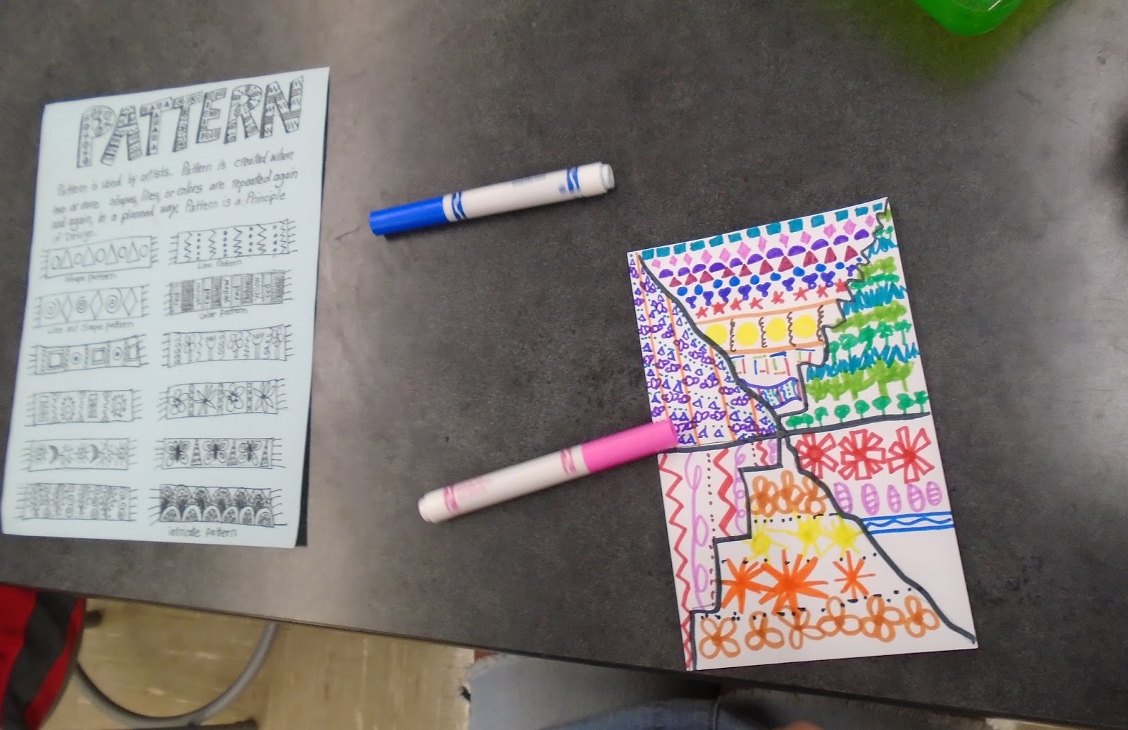 Zilker Elementary Art Class: 4th and 5th Grade Abstract Pattern Designs