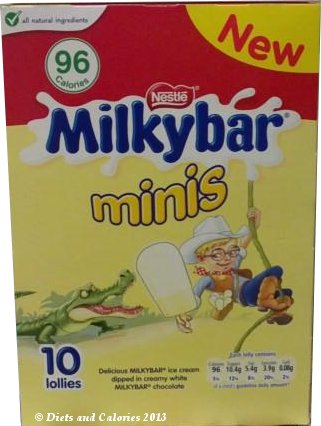 Nestle Milkybar minis ice cream box