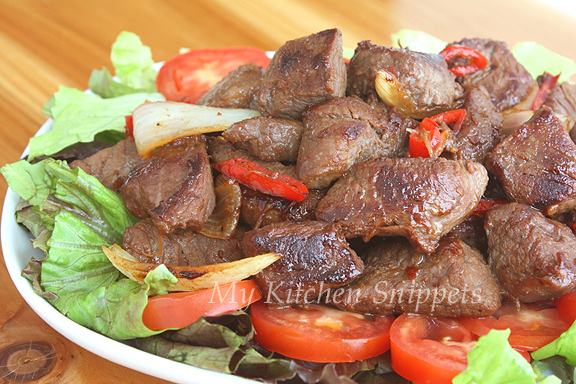 My Kitchen Snippets: Vietnamese Shaking Beef/Bo Luc Lac