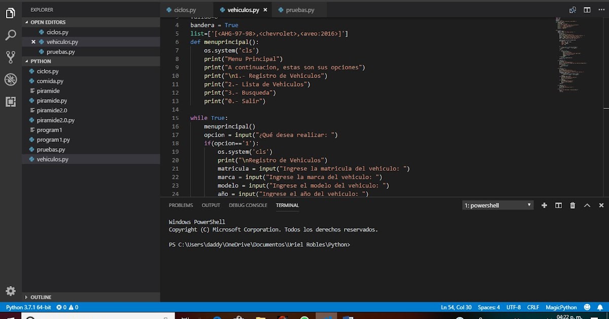Python: Estructuras de Control
