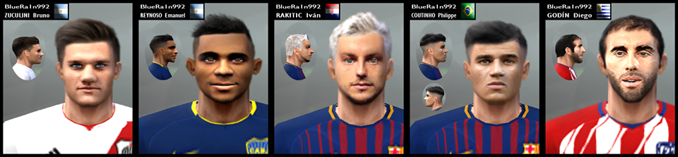 Facepack 2018 | PES6 Faces by BR92