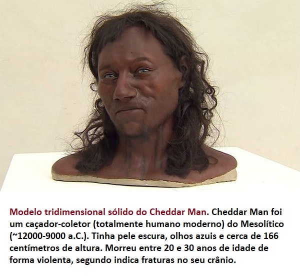 Cheddar Man: Os Britânicos há 10 mil anos tinham pele escura e olhos ...