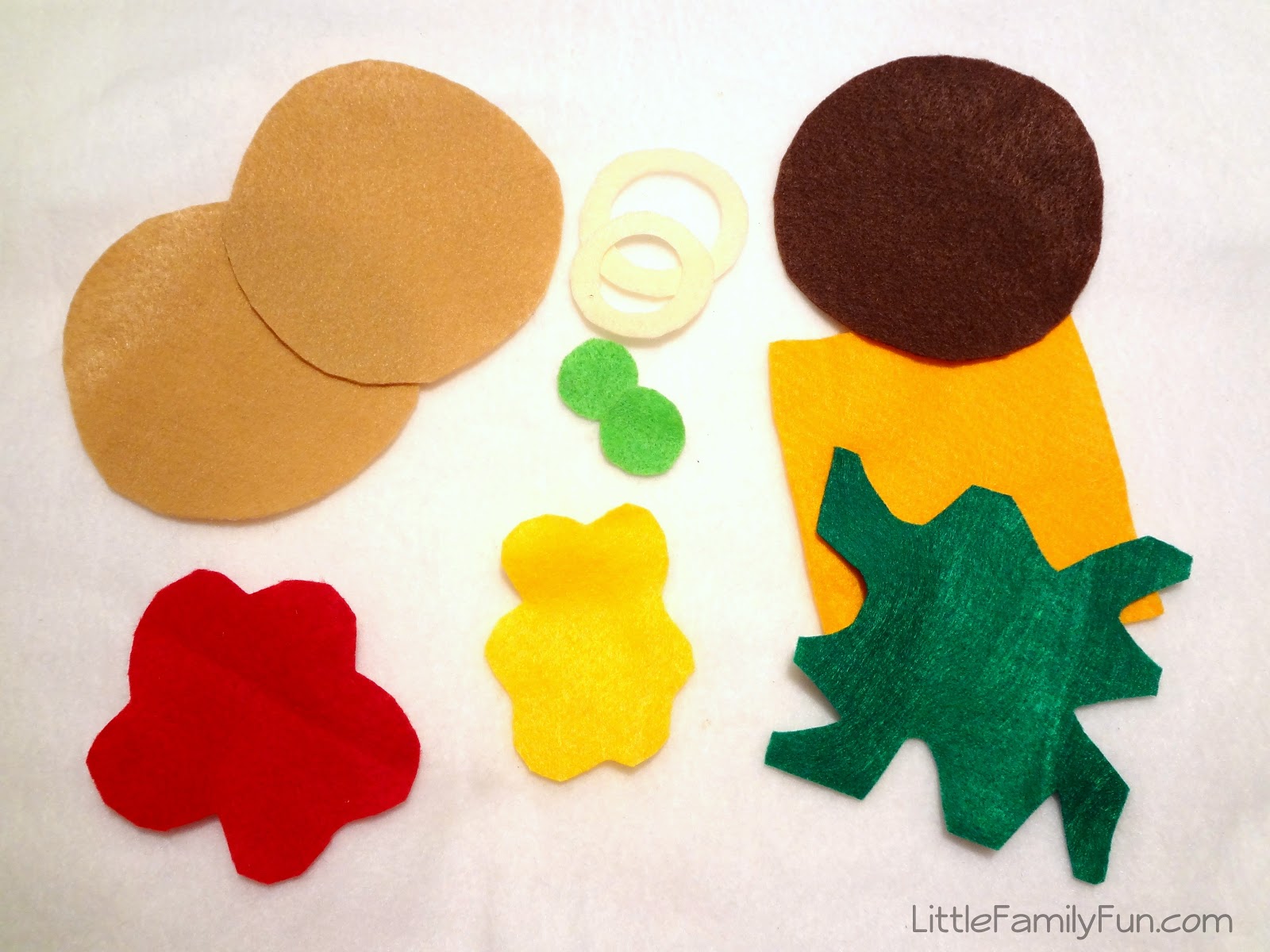 Little Family Fun: Easy Felt Hamburger