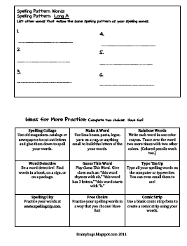 Brainy Bugs: 30 Unit Spelling Plan