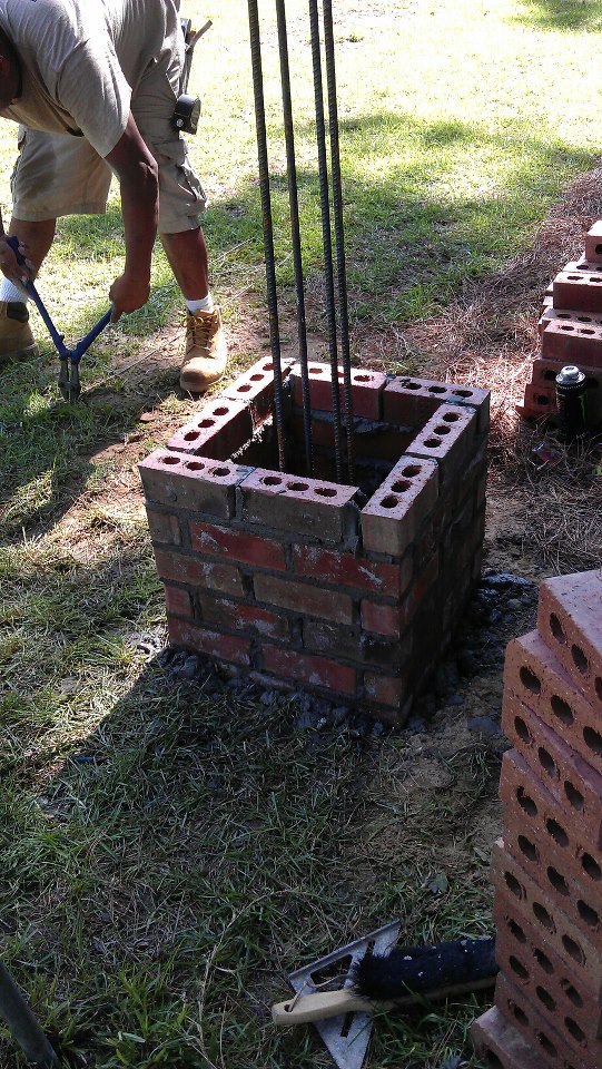 Town & Country Fences, LLC: Brick Columns & Alumi-Guard Fence in Hibben ...