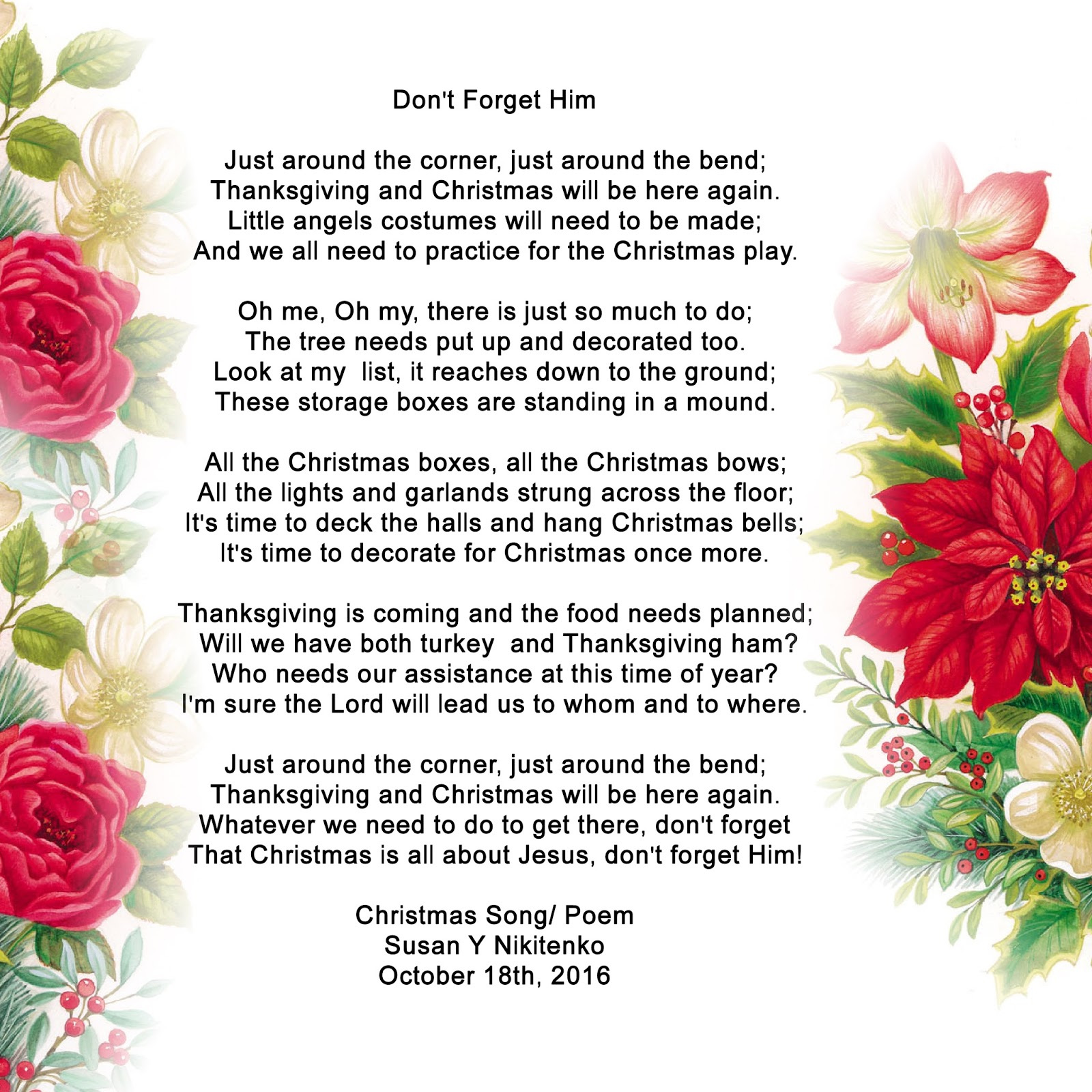 Treasure Box Poetry And Praise: Don't Forget Him - Poster