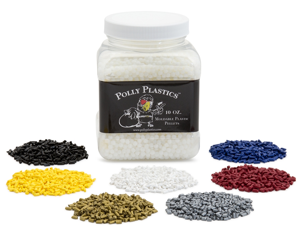Polly Plastics Moldable Plastic & Color Pellet Kit