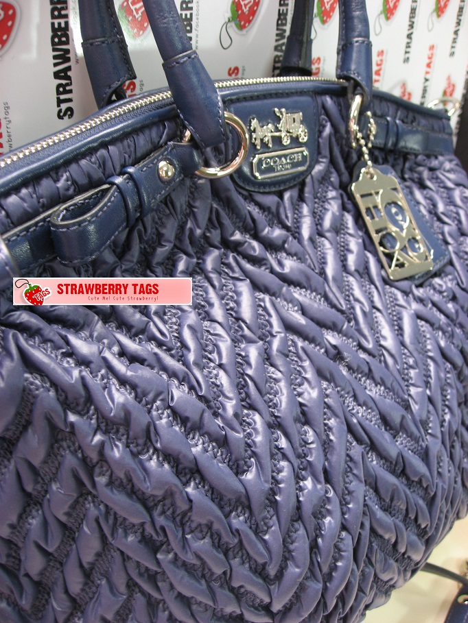 ~StrawBerry TaGs~: COACH Madison Quilted Chevron Nylon Large Lindsey ...