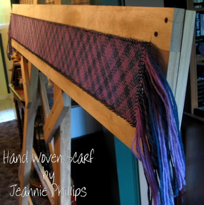 A Place For My Cards: Rectangle Loom Scarf