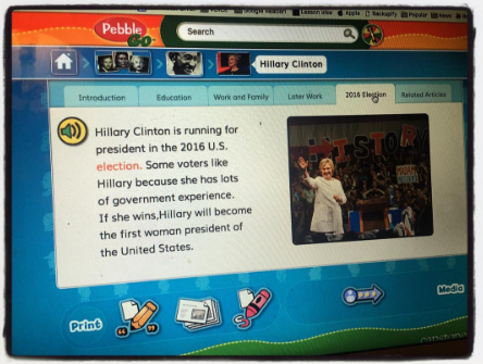 The Library Voice: PebbleGo Brings Us Biographies For Hillary Clinton ...