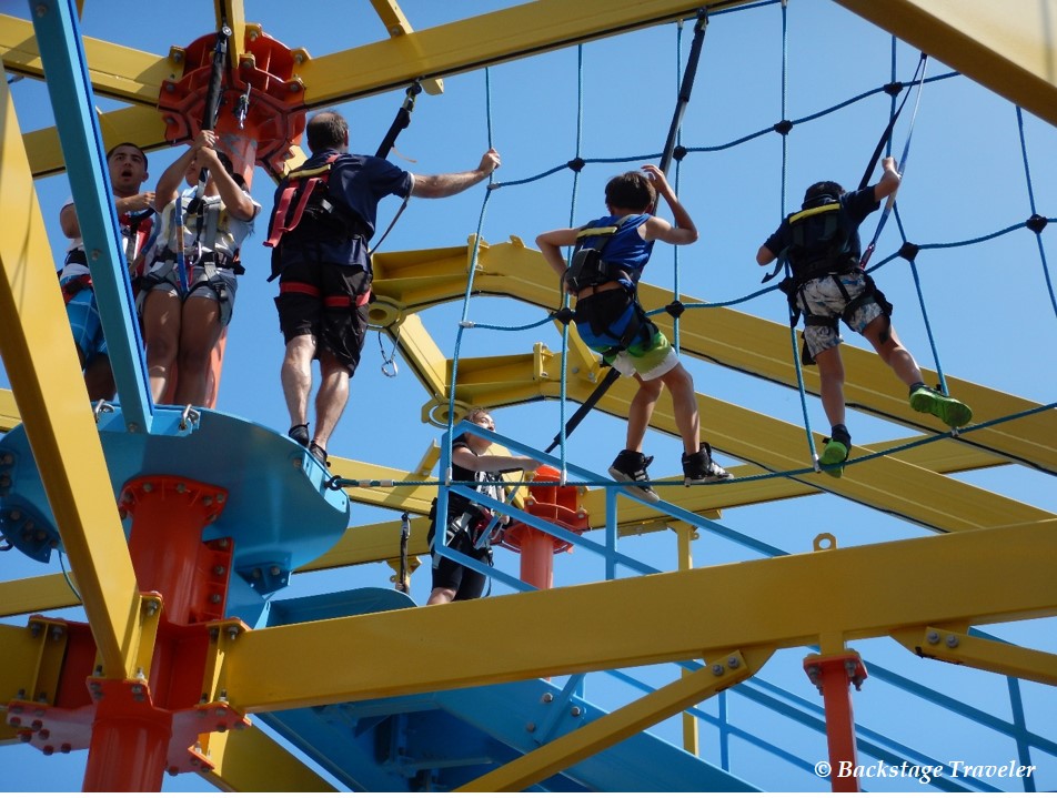 Backstage Traveler: Family Cruising - Norwegian Breakaway Ropes Course