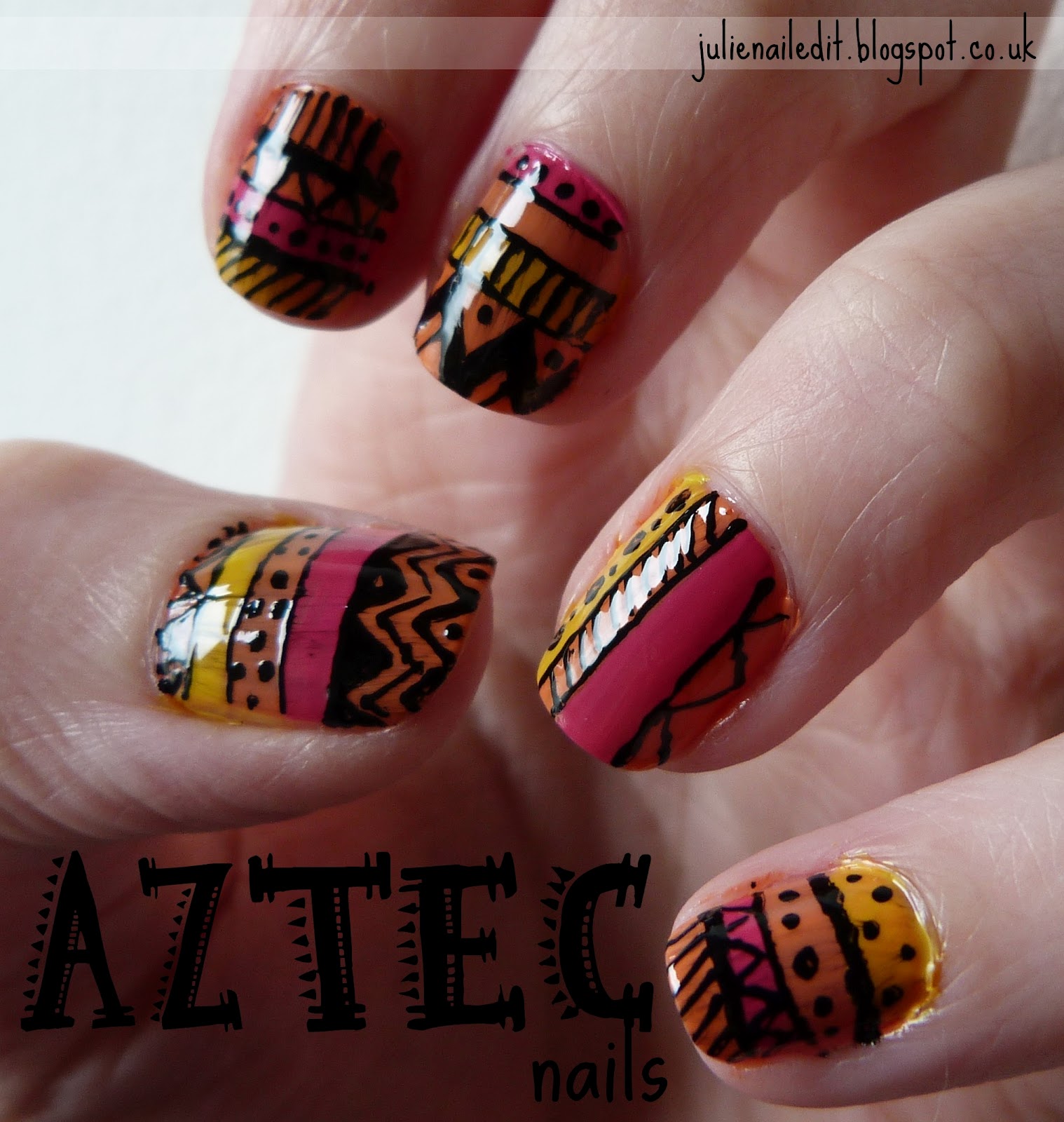 Nailed It: Aztec Nails