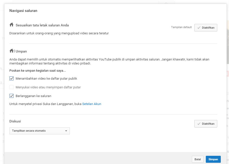 MEMBUAT TAMPILAN BERANDA YOUTUBE LEBIH KEREN - REJEKI YOUTUBE