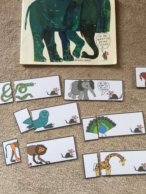 "Do You Want To Be My Friend?" book by Eric Carle ~ Preschool Printables