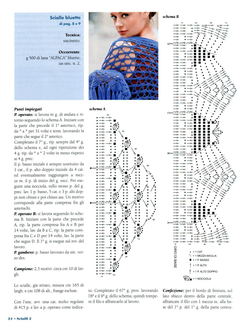 Ergahandmade: Crochet Shawl + Free Pattern + Diagrams