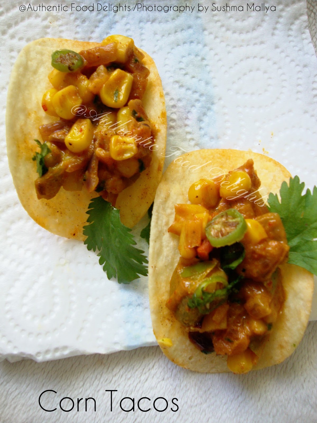 Authentic Food Delights: Creamy Corn Tacos