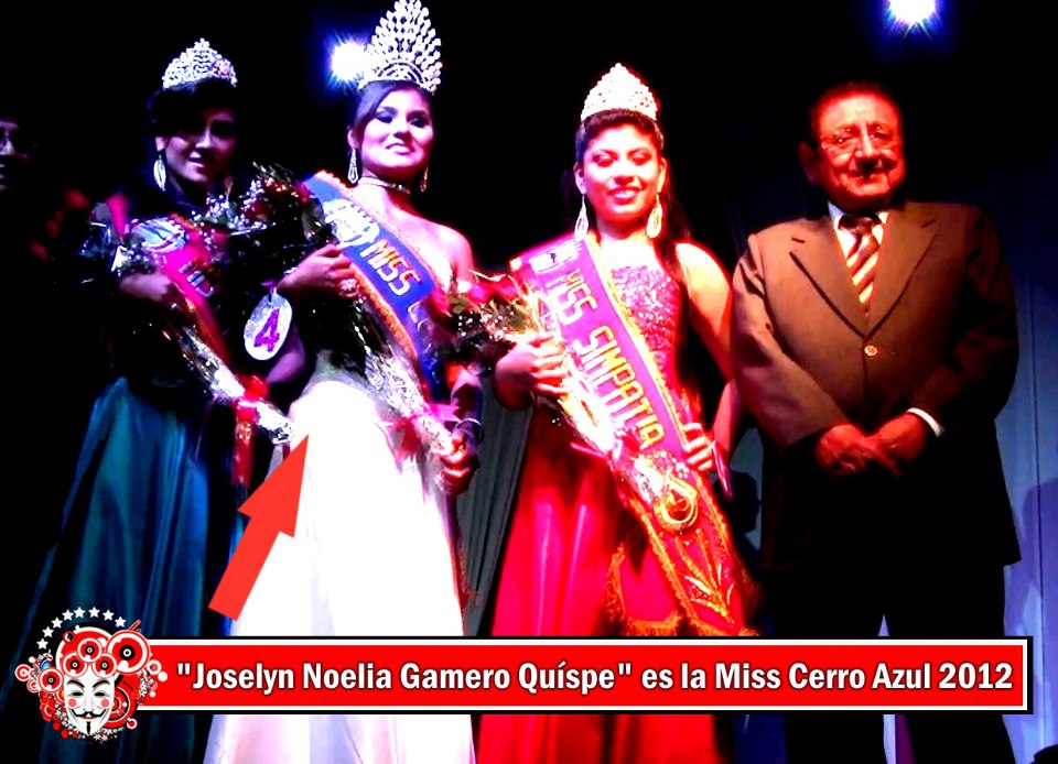 "JOSELYN GAMERO QUÍSPE" ES LA MISS CERRO AZUL 2012