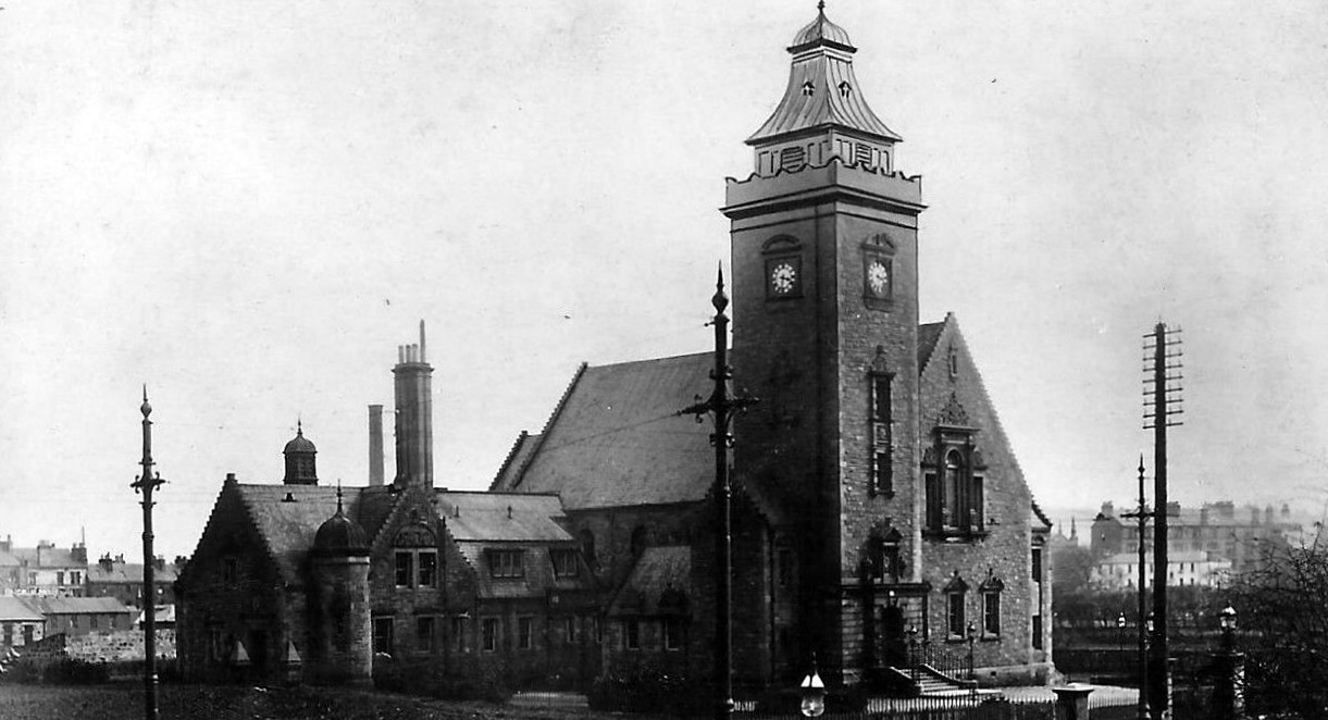 Tour Scotland: Old Photograph Burgh Hall Pollokshaws Scotland