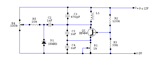 VFO circuit Diagram with Varicap | Electronic Circuits Diagram